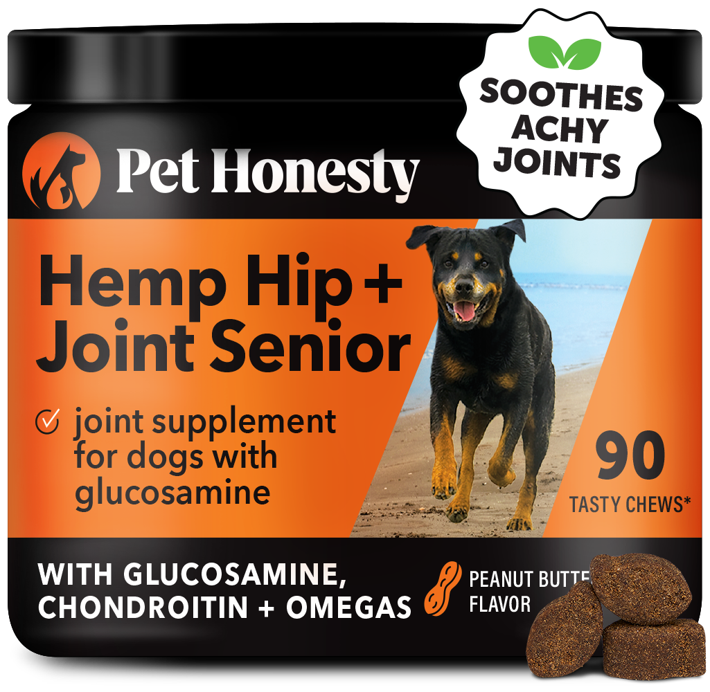Peanut Butter Flavor Hemp Hip & Joint Health Chews for Senior Dogs ...