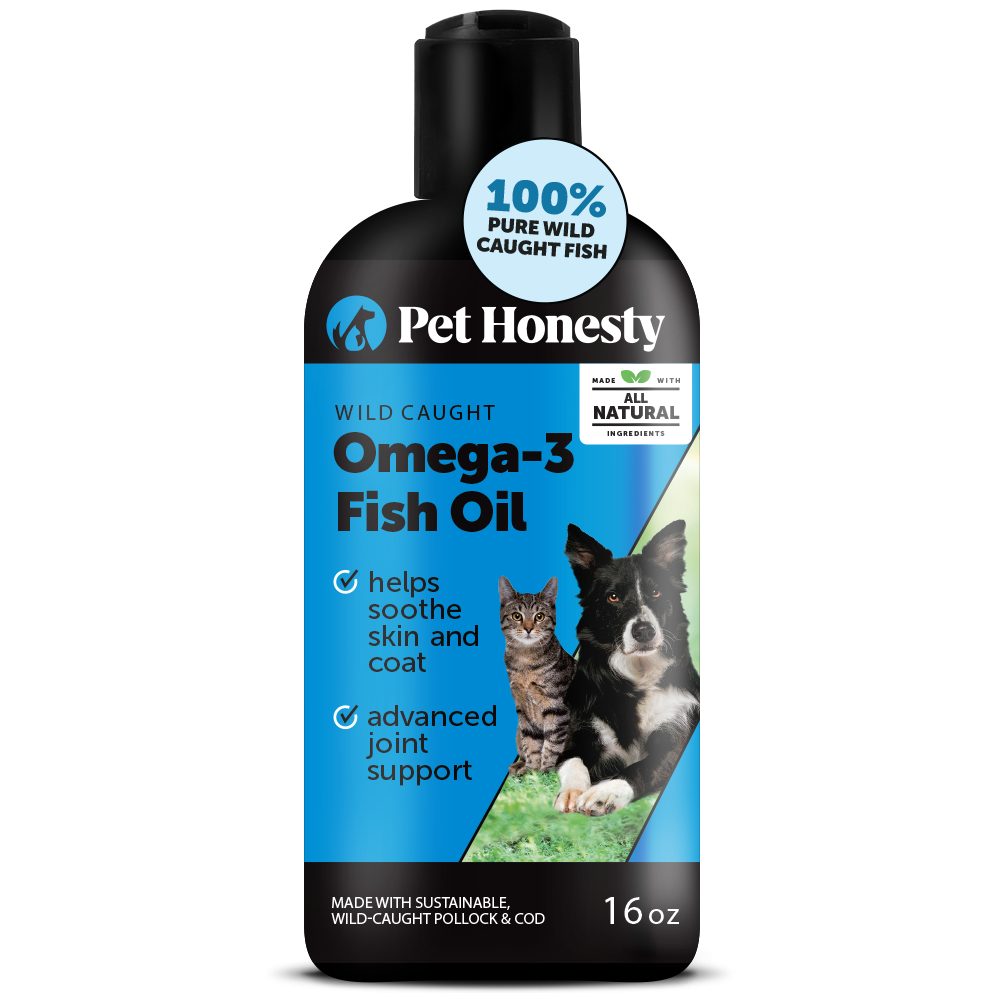 Omega-3 Fish Oil for Dogs and Cats (16 Ounces) | Pet Honesty